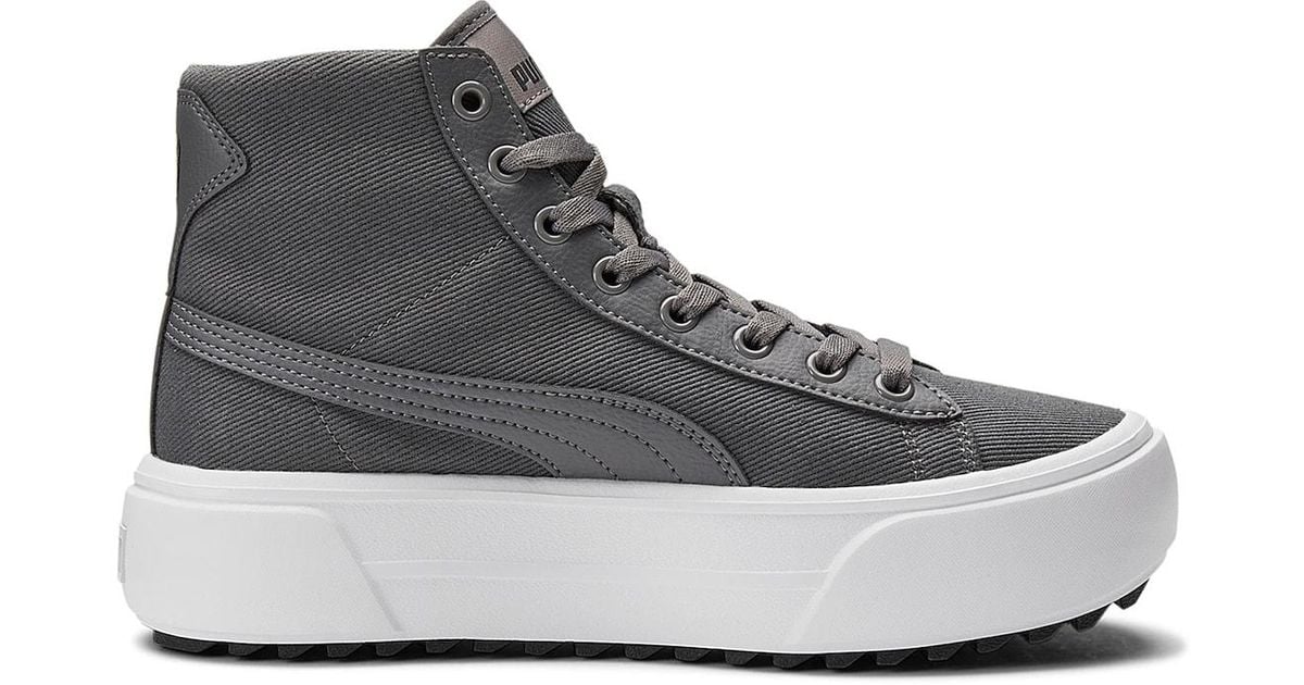 Puma Kaia Mid Platform Sneaker In Black Lyst