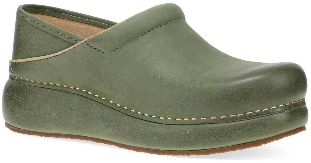 Dansko Platform Pro Slipon in Green | Lyst