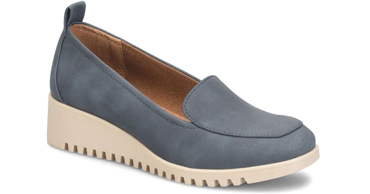 EuroSoft Dawn Wedge Loafer in Blue | Lyst
