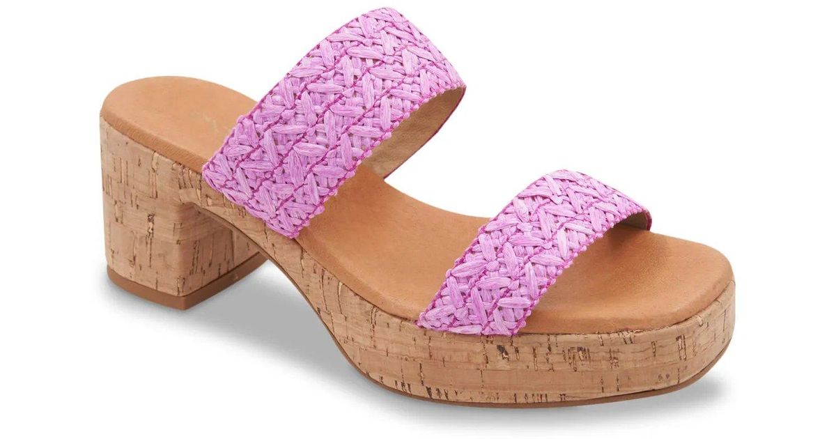 Andre Assous Cairo Platform Sandal in Pink | Lyst