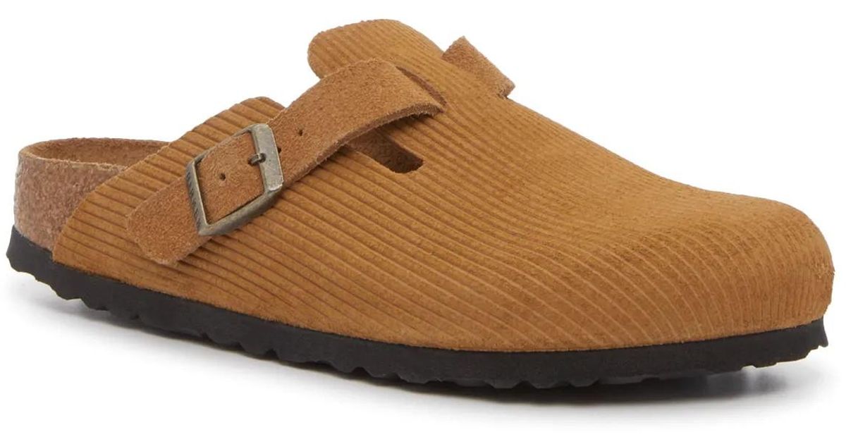 Birkenstock Boston Cord Clog in Brown | Lyst