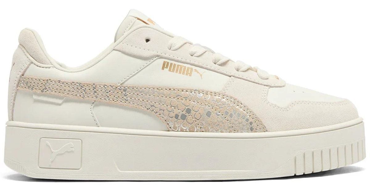PUMA Carina Street Platform Sneaker in White | Lyst