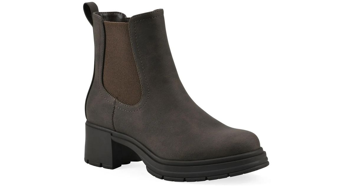 White Mountain Mingo Chelsea Boot in Black | Lyst