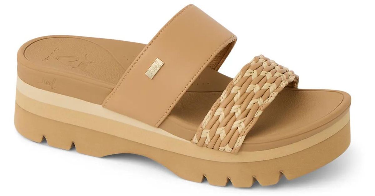 Reef Banded Horizon Platform Sandal