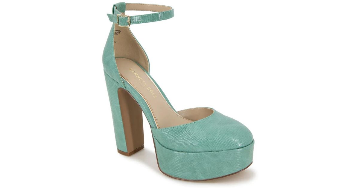 Kenneth Cole Tatum Platform Pump in Green | Lyst