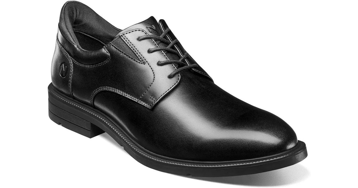 Nunn Bush Kore Ez Icon Plain Toe Oxford in Black for Men | Lyst