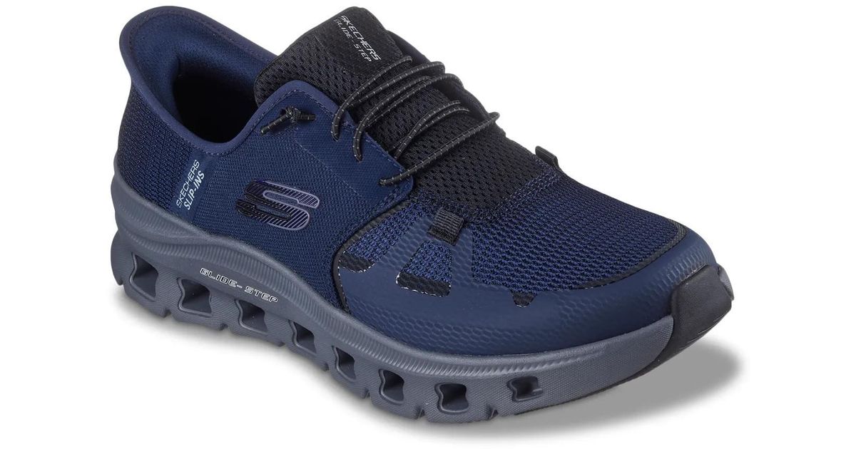 Skechers Wide Width Slipins Glidestep Pro Slipon Sneaker in Blue for ...