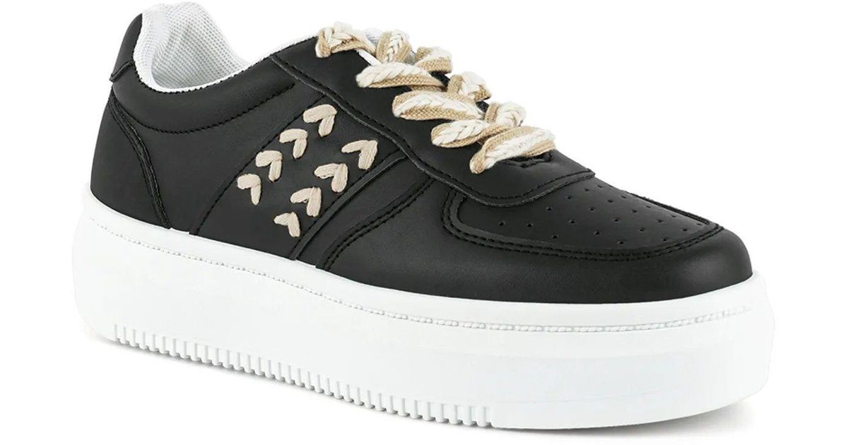 LONDON RAG Monigue Platform Sneaker in Black | Lyst