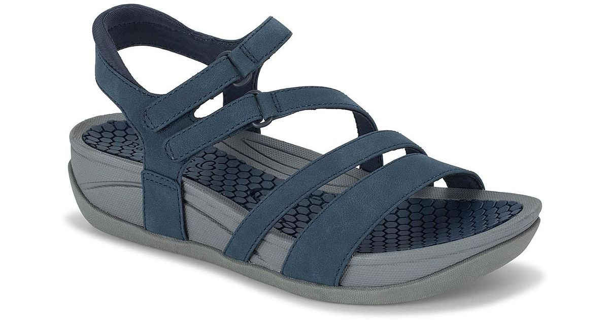Baretraps Deena Wedge Sandal In Blue Lyst