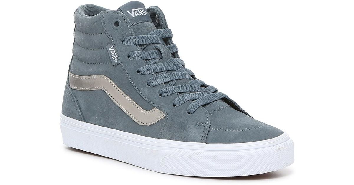 Vans Suede Filmore High Top Sneaker In Steel Blue Blue Lyst