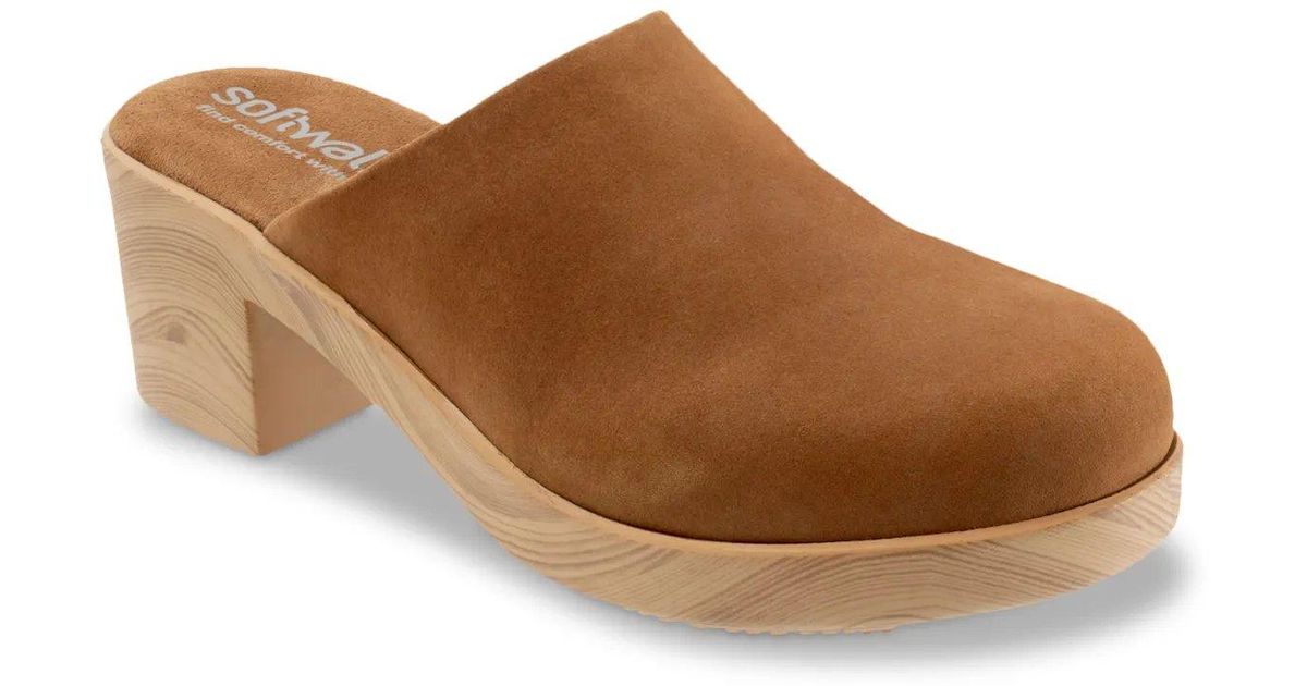 Softwalk Felida Clog in Brown | Lyst