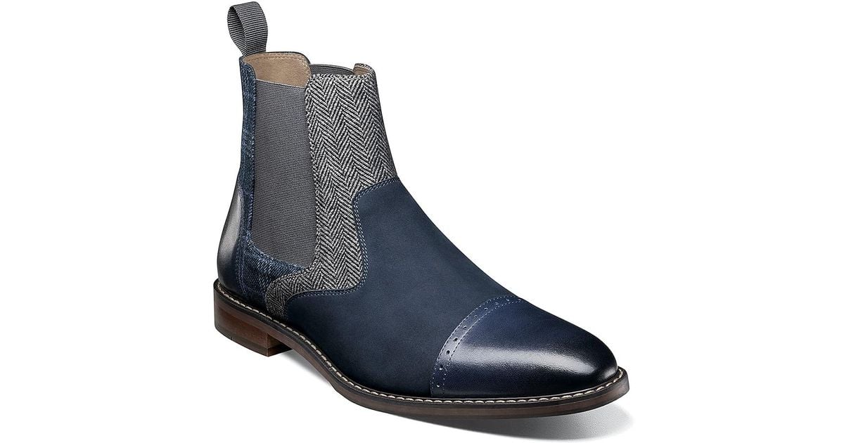 Stacy Adams Finney Chelsea Boot in Blue for Men | Lyst