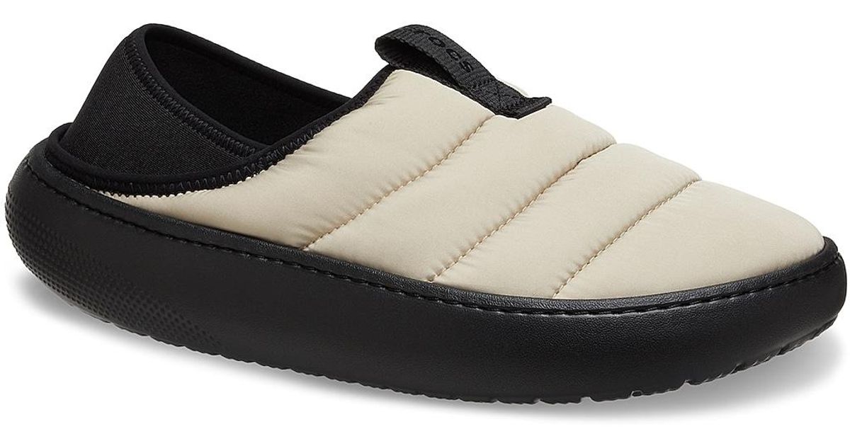 Crocs™ Classic Puff Moc Slip-on in Black for Men | Lyst