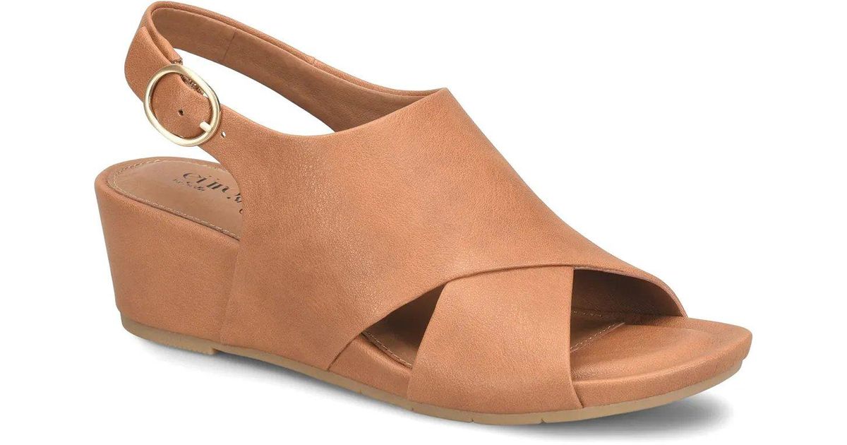 EuroSoft Rhonda Wedge Sandal in Black | Lyst