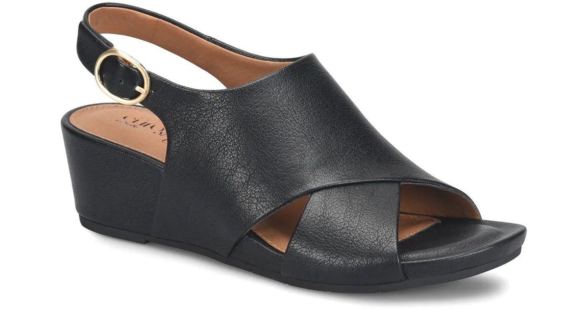 EuroSoft Rhonda Wedge Sandal in Blue | Lyst