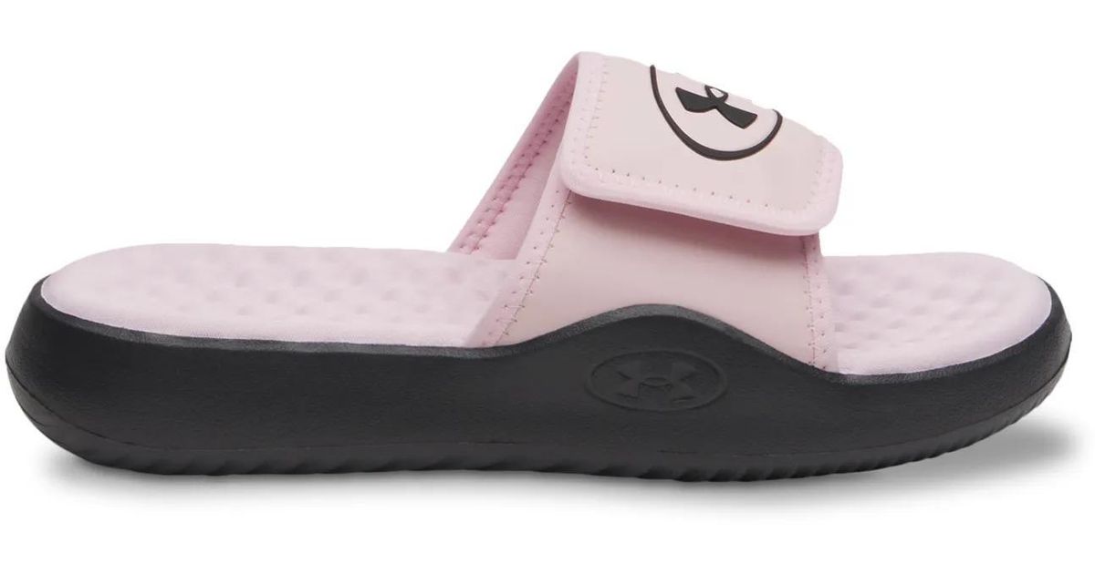 Under Armour Ignite Pro 8 Slide Sandal in Black | Lyst
