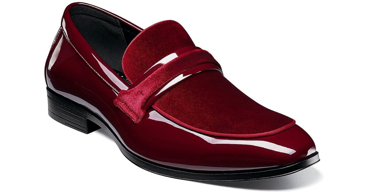 Stacy Adams Spratley Loafer in Red for Men | Lyst