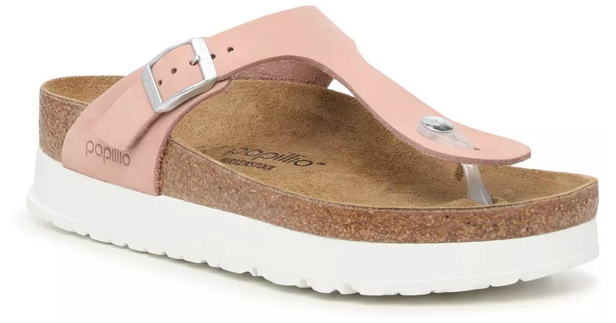 Birkenstock Papillio By Gizeh Platform Sandal in Brown | Lyst