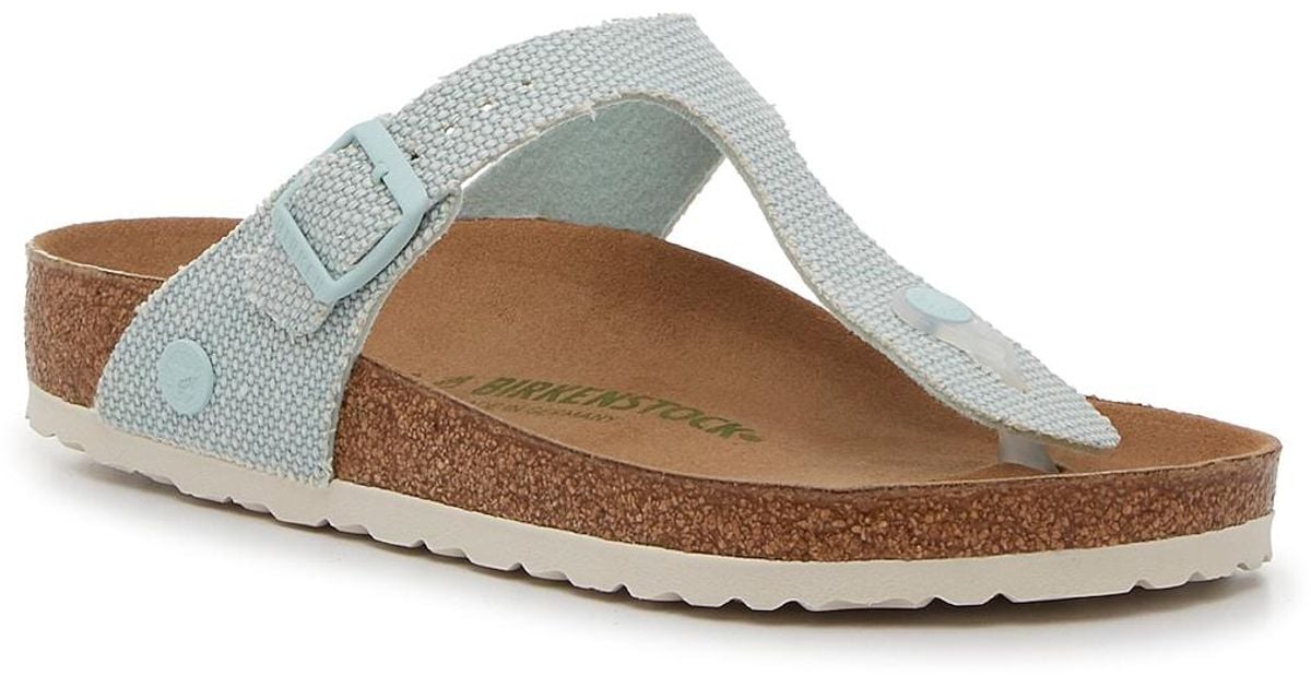 Birkenstock Gizeh Vegan Sandal in Blue | Lyst
