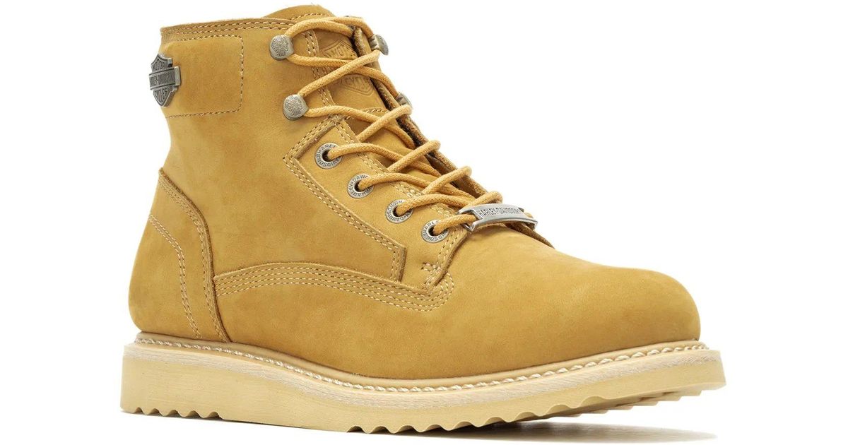 Harley Davidson Harleydavidson Beaton Boot in Yellow for Men | Lyst