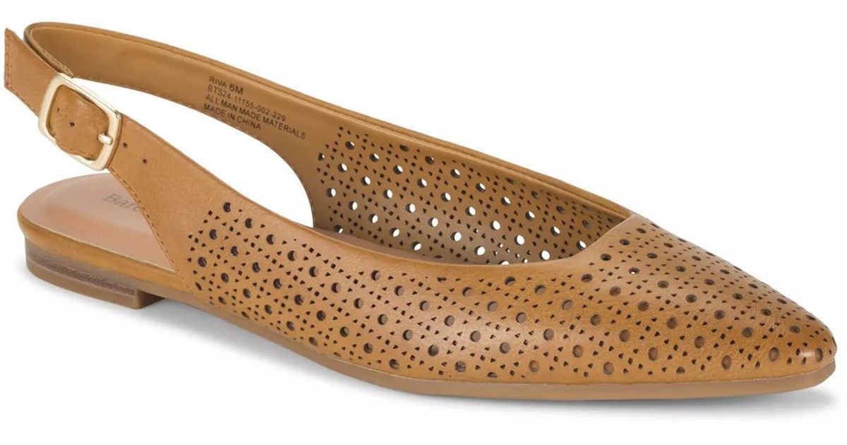 BareTraps Riva Flat in Brown | Lyst