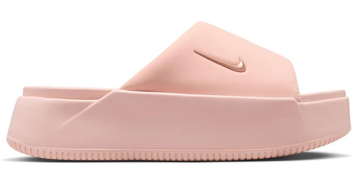 Nike Calm Elevation Platform Slide Sandal in Pink | Lyst