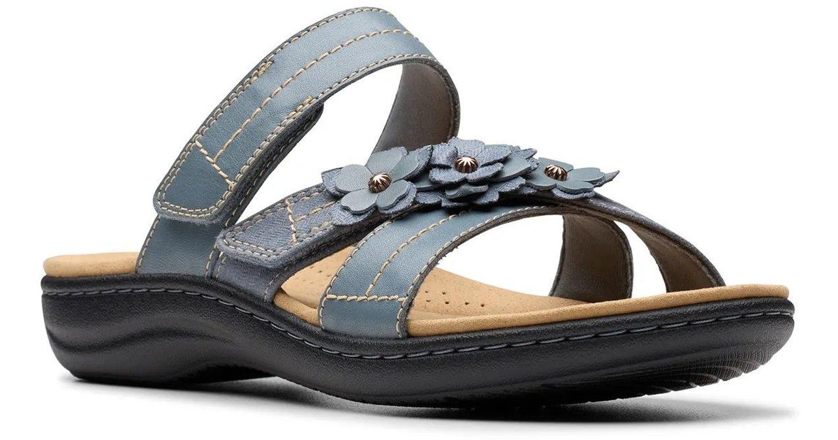 Clarks Laurieann Rose Sandal in Black | Lyst
