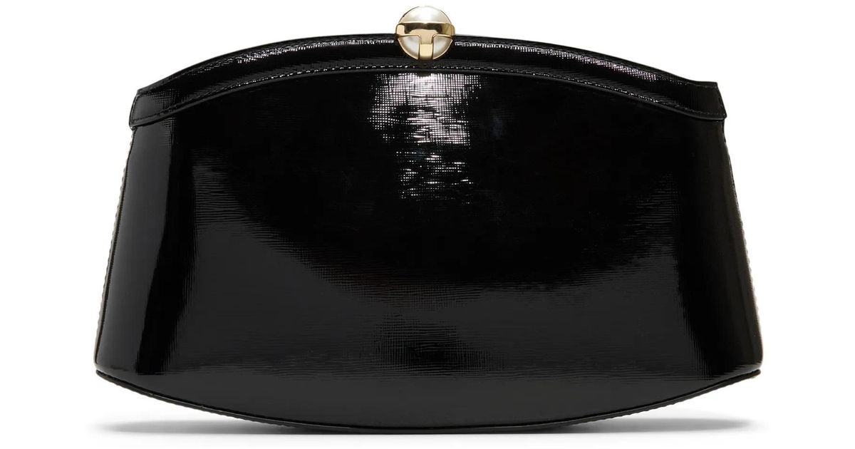 Ted Baker Aster Leather Clutch in Black | Lyst