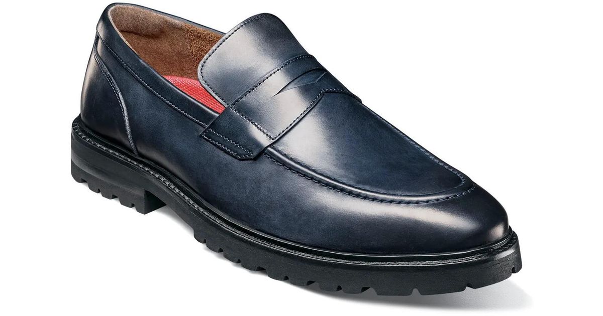 Stacy Adams Hayes Penny Loafer in Blue for Men | Lyst