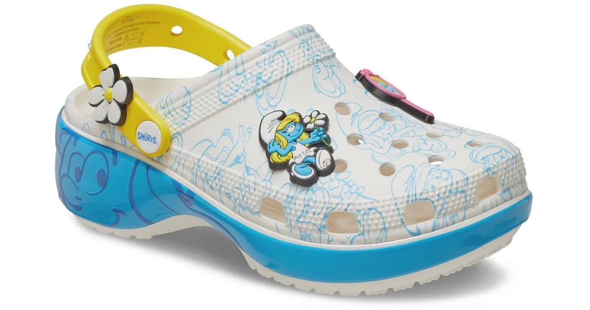 Crocs™ Smurfs Platform Clog in Blue | Lyst