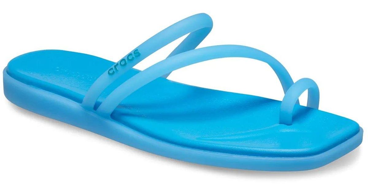 Crocs™ Miami Toe Loop Sandal in Blue | Lyst