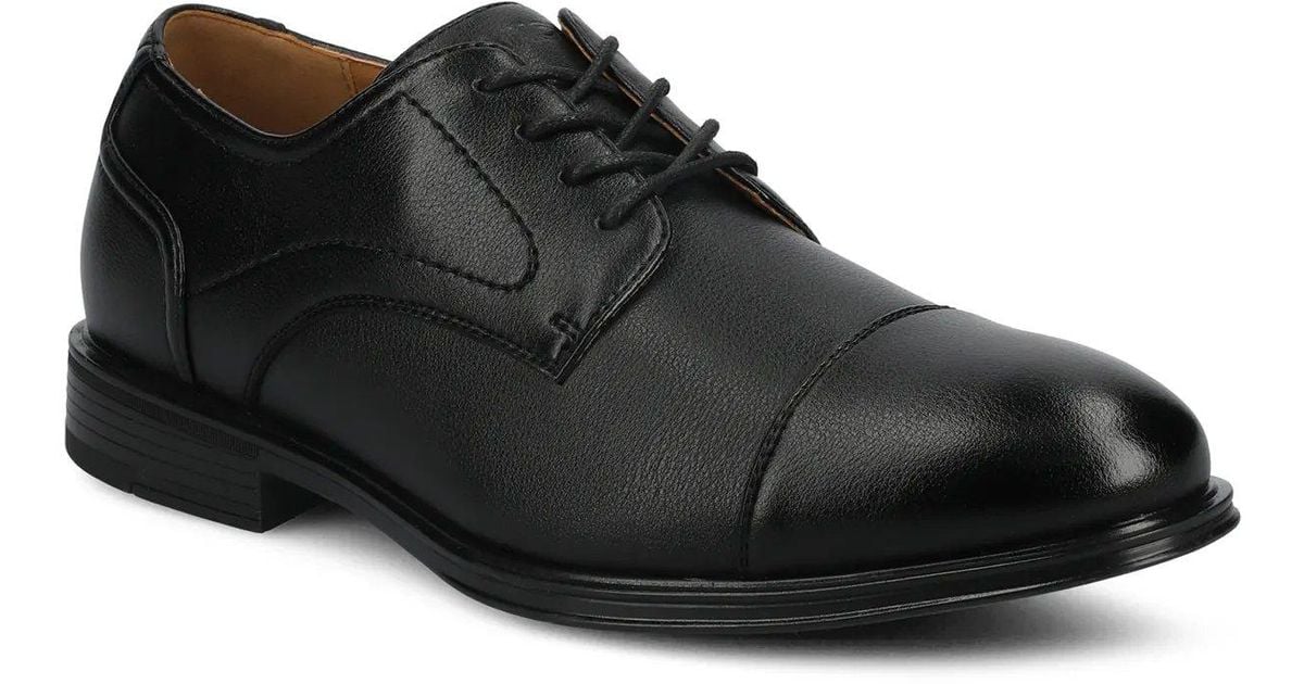 Vance Co. Alec Cap Toe Oxford in Black for Men | Lyst