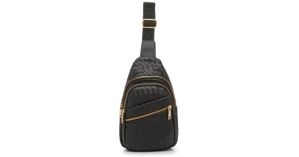 Kelly & Katie Woven Sling Backpack in Black | Lyst