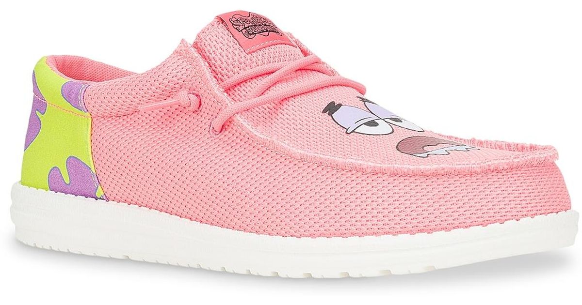 HeyDude Wally Patrick Star Slip-on in Pink for Men | Lyst