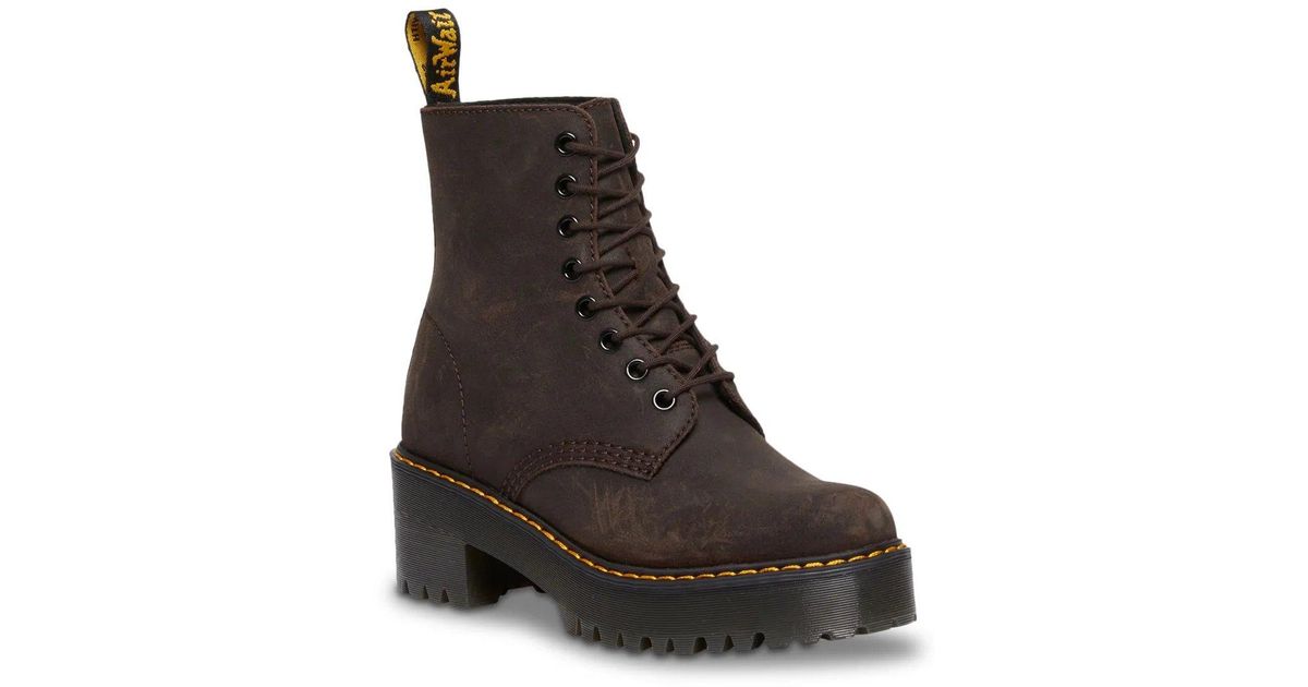 Dr. Martens Sanguine Combat Boot in Black | Lyst