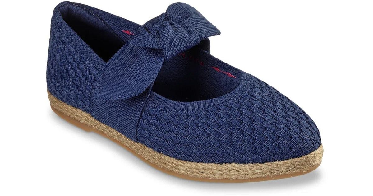 Skechers Cleo Espadrille Mary Jane in Blue | Lyst