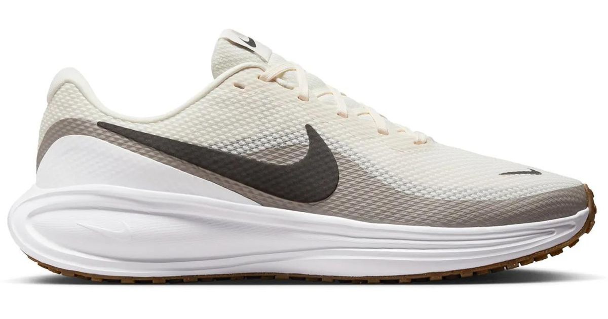 Nike Wide Width Revolution Running Shoe in White for Men | Lyst