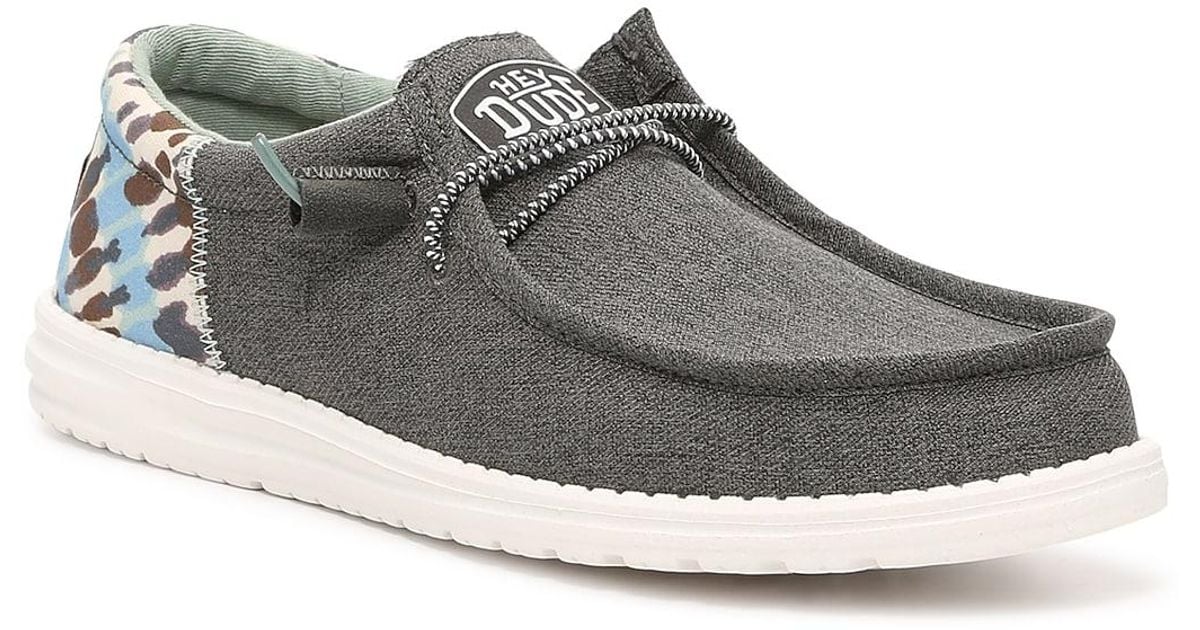 Hey Dude Wally Funk Slip-on in Gray for Men | Lyst
