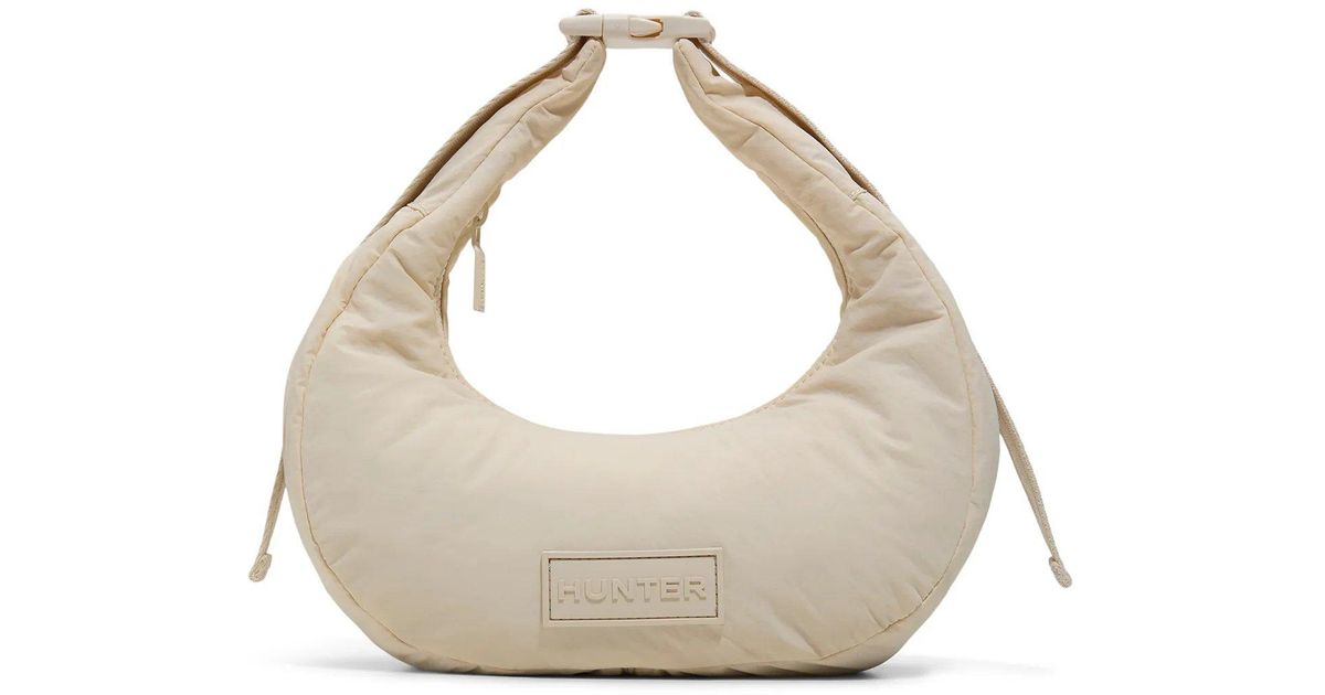 HUNTER Mini Lune Hobo Bag in White | Lyst