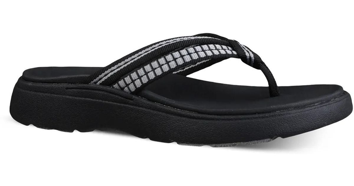 Mykos Nami Flip Flop in Black | Lyst