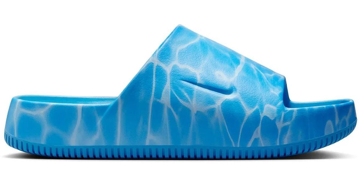Nike Calm Slide Sandal in Blue for Men | Lyst