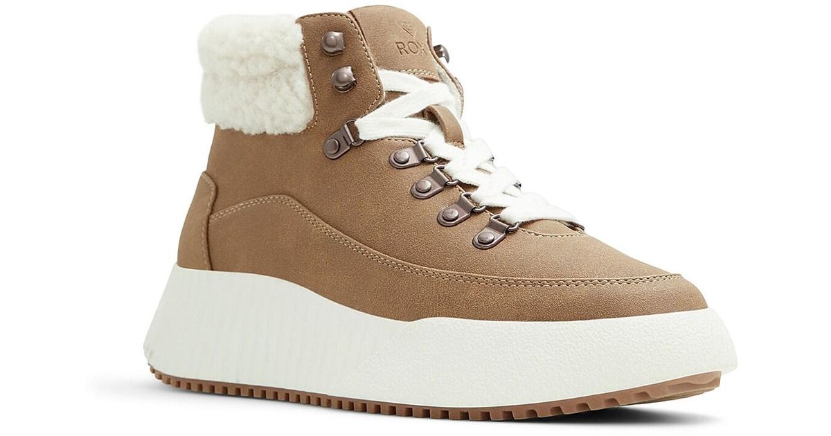 Roxy Bling Peak Sneaker Boot in Brown | Lyst
