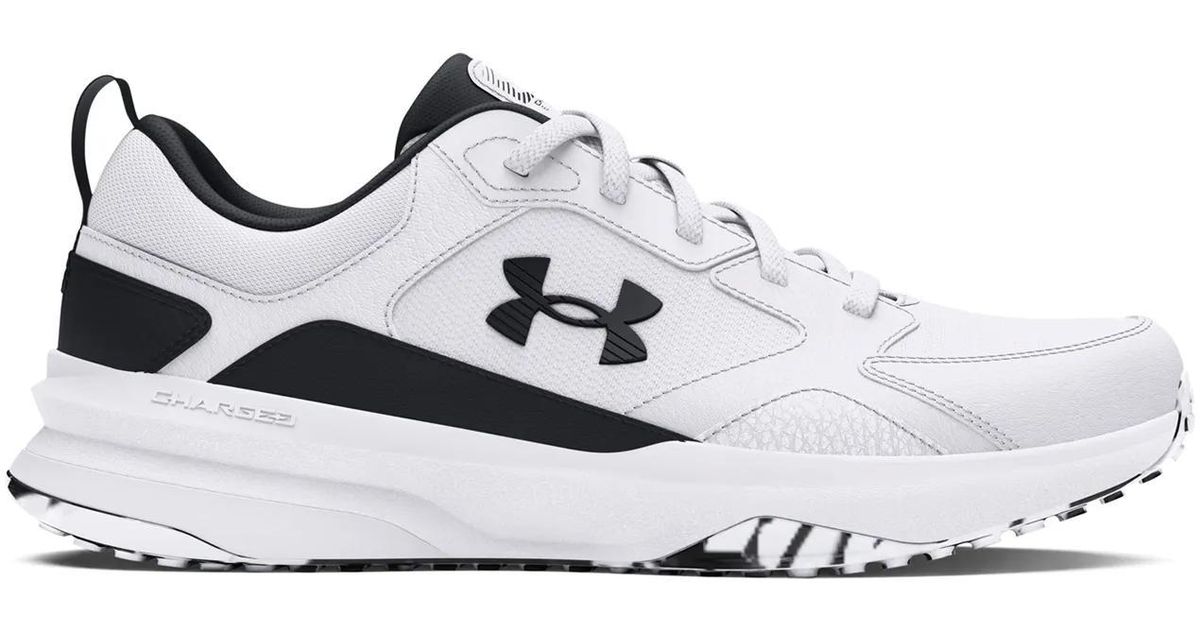 Under Armour Wide Width Charged Edge Training Shoe in White for Men | Lyst