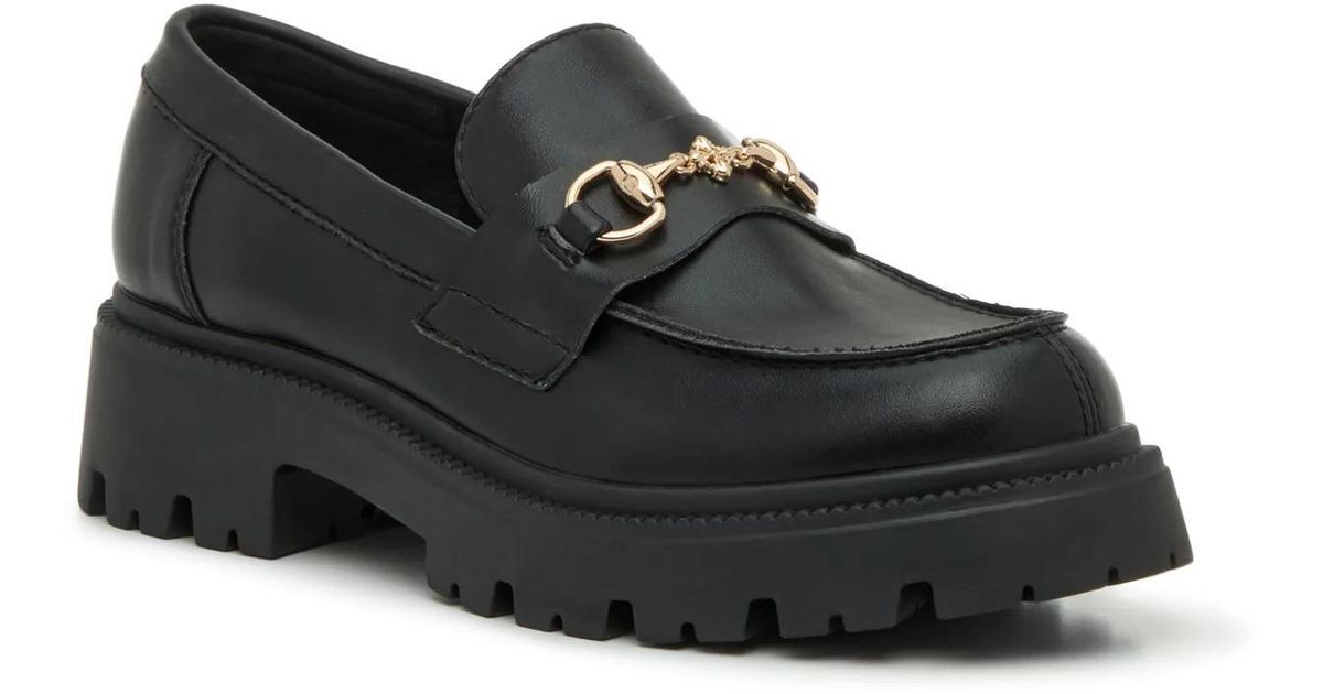 Steve Madden Levett Loafer in Black | Lyst