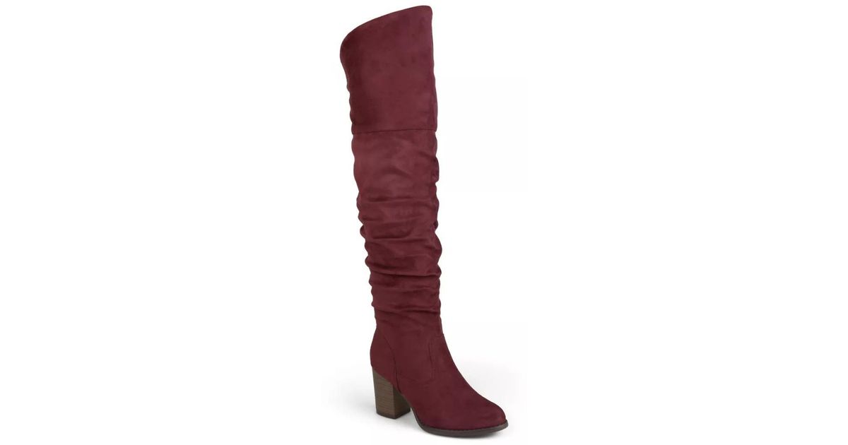 Journee Collection Wide Width Kaison Overtheknee Boot in Black | Lyst