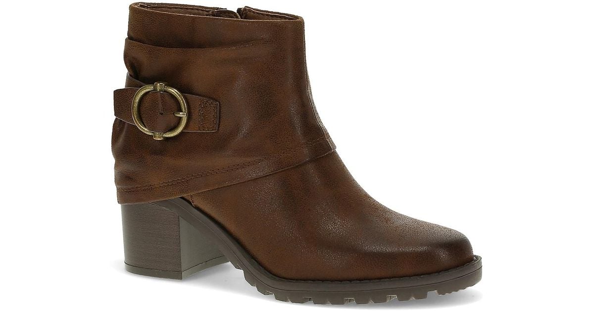 BareTraps Deborah Bootie in Brown | Lyst