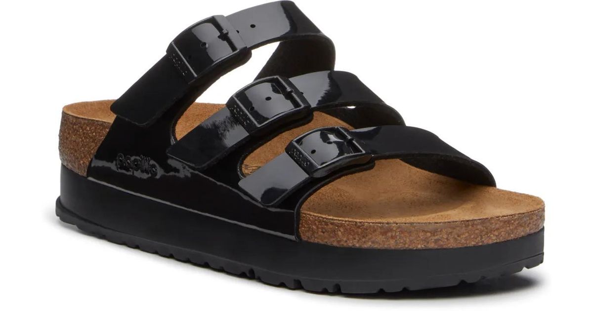 Birkenstock Papillio By Florida Platform Sandal in Black | Lyst