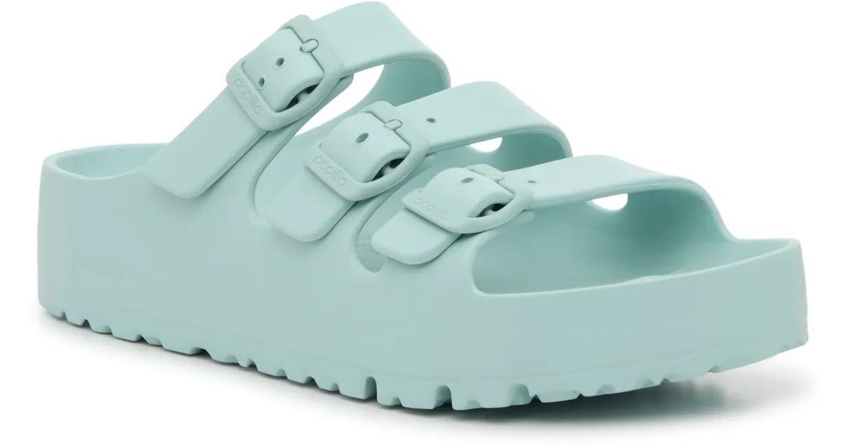 Birkenstock Papillio By Florida Eva Platform Sandal in Blue | Lyst