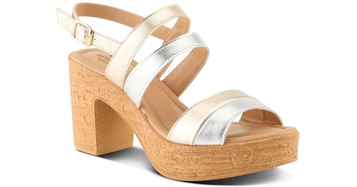 Spring Step Tahla Platform Sandal in Black | Lyst