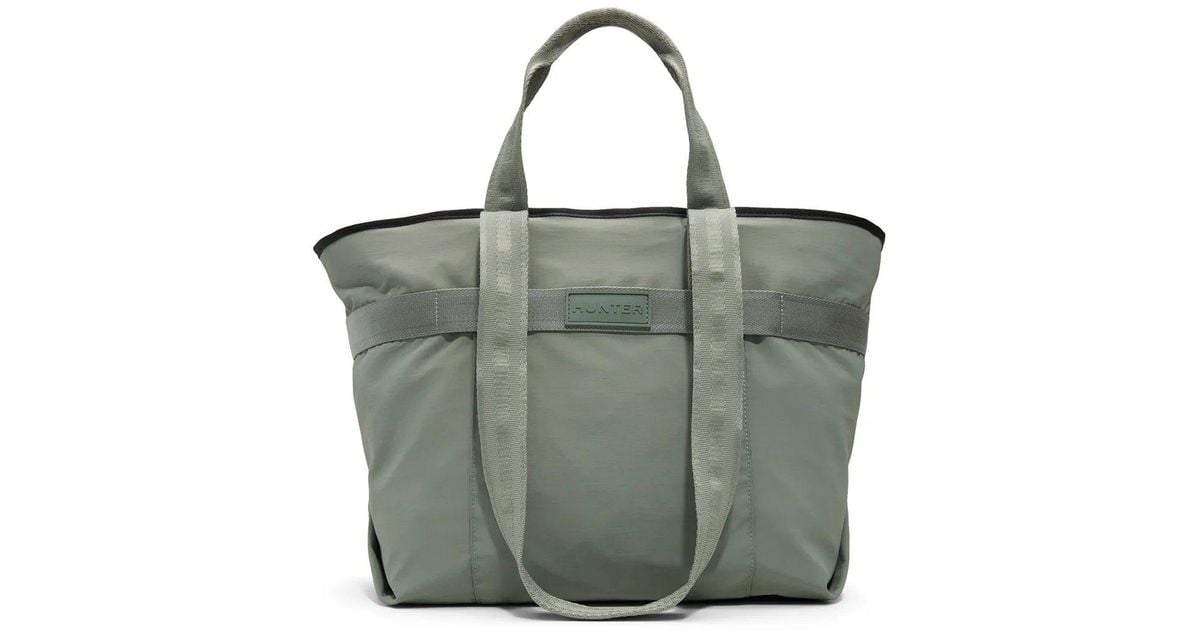 HUNTER Weekday Tote in Green | Lyst